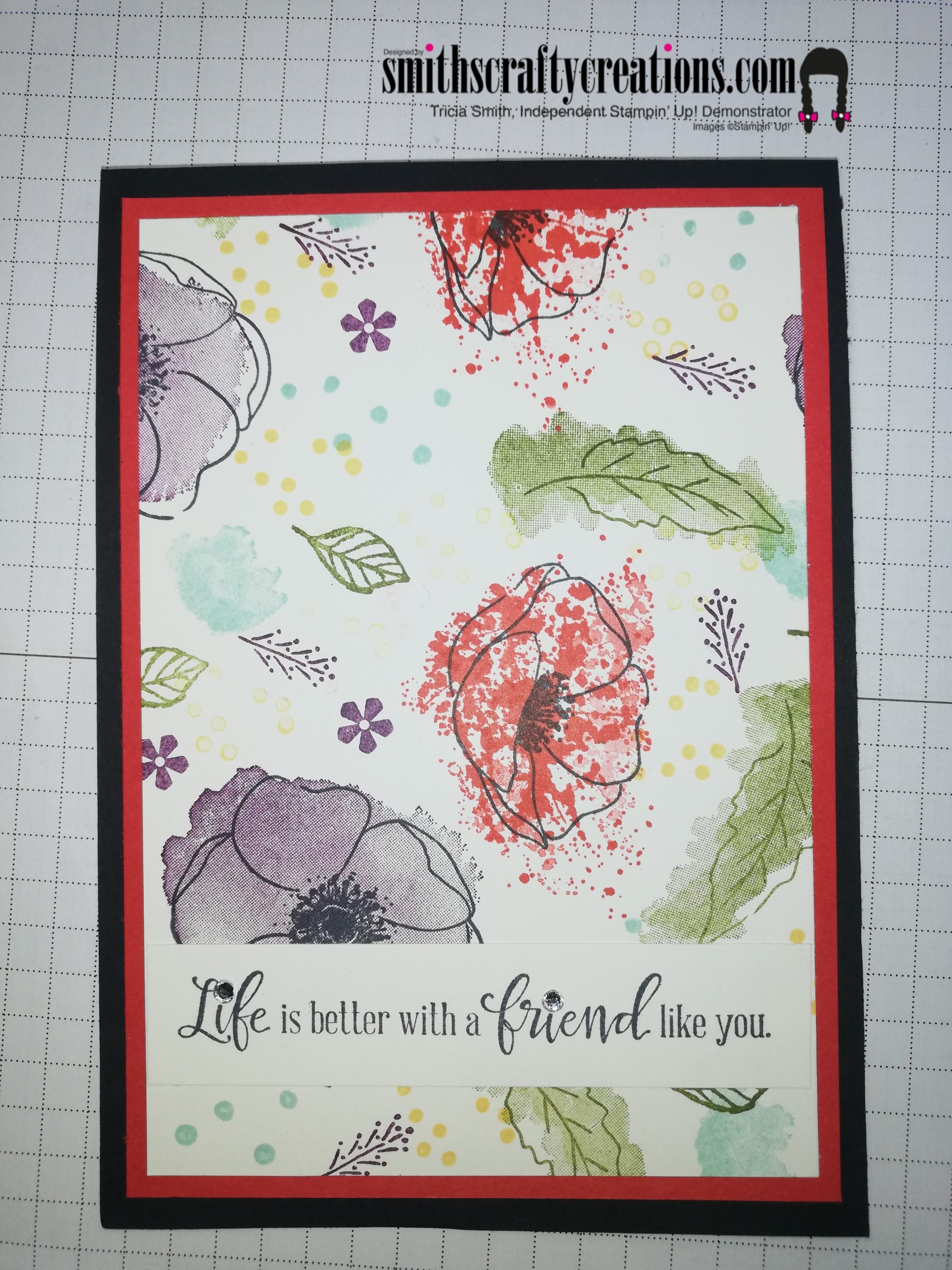 Stamp your own background for Card Making