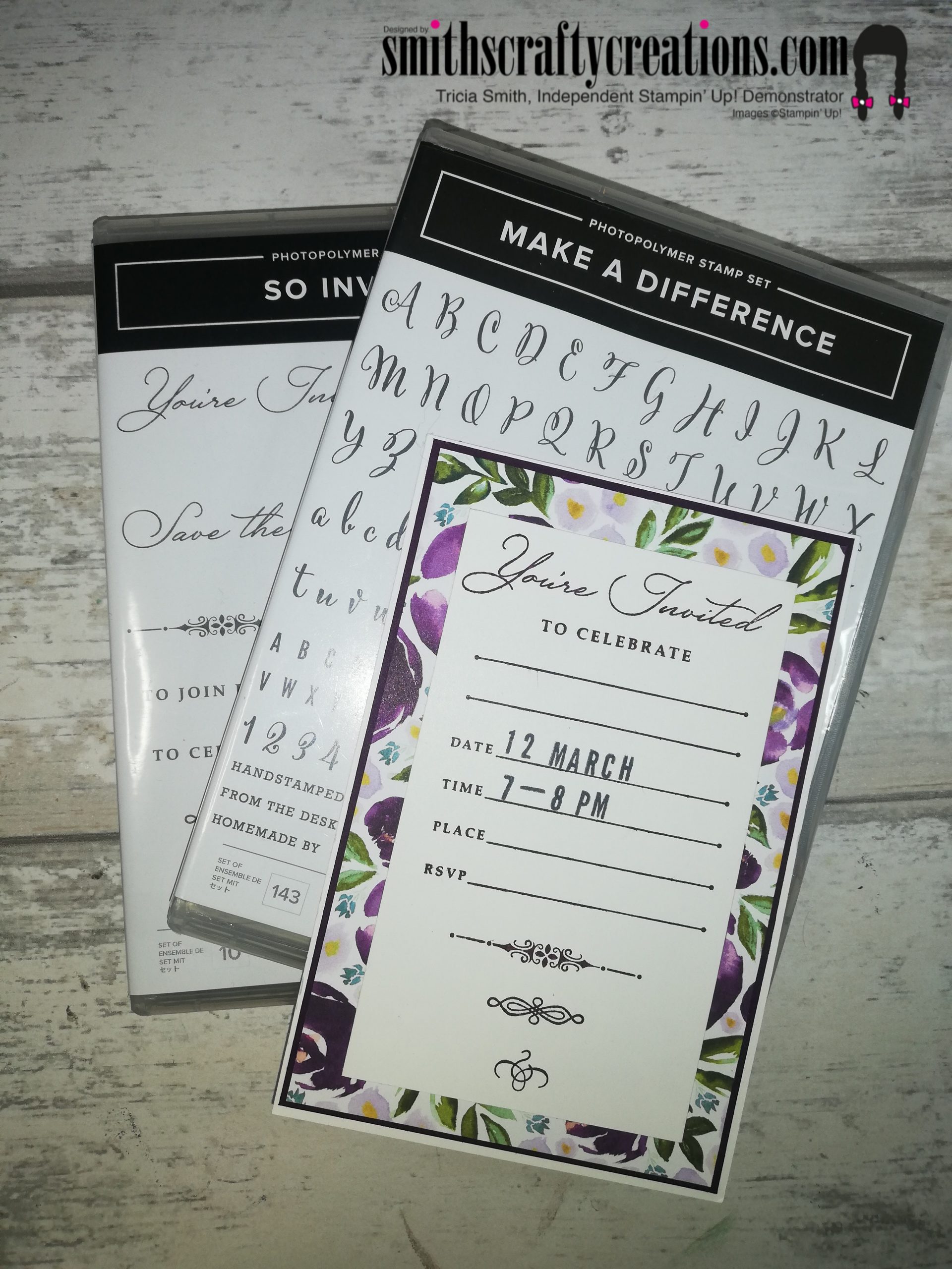 Simple Stamping #49 - How to make Handmade Invitations