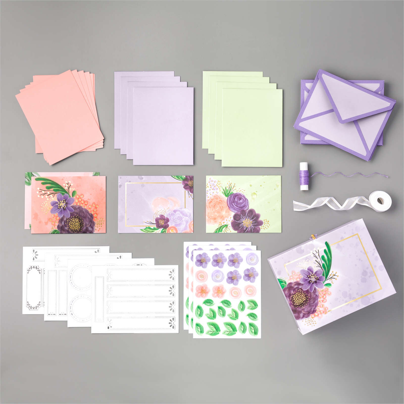 A beautiful striking and vibrant Card Kit