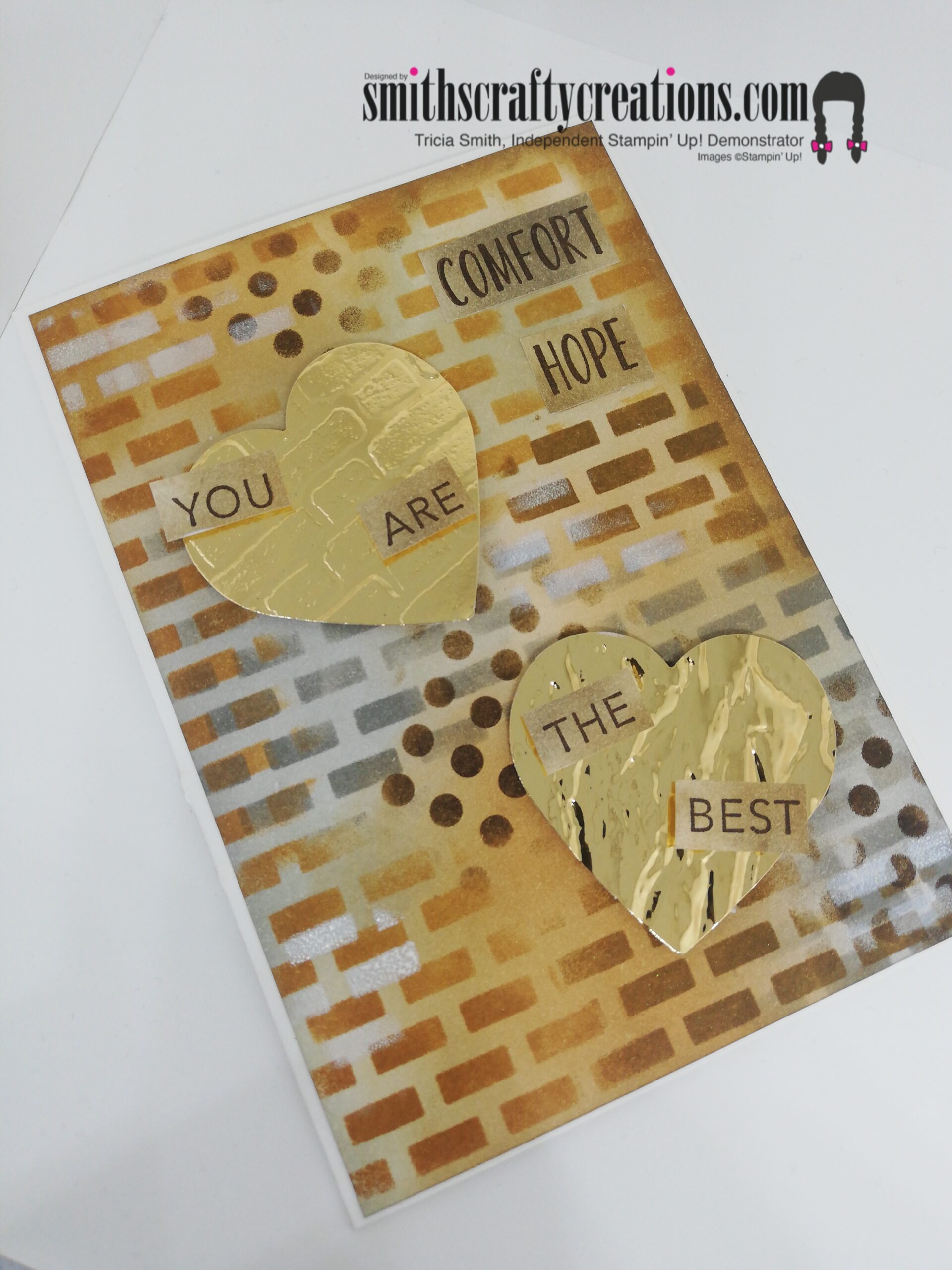 Creating a brick effect background in card making