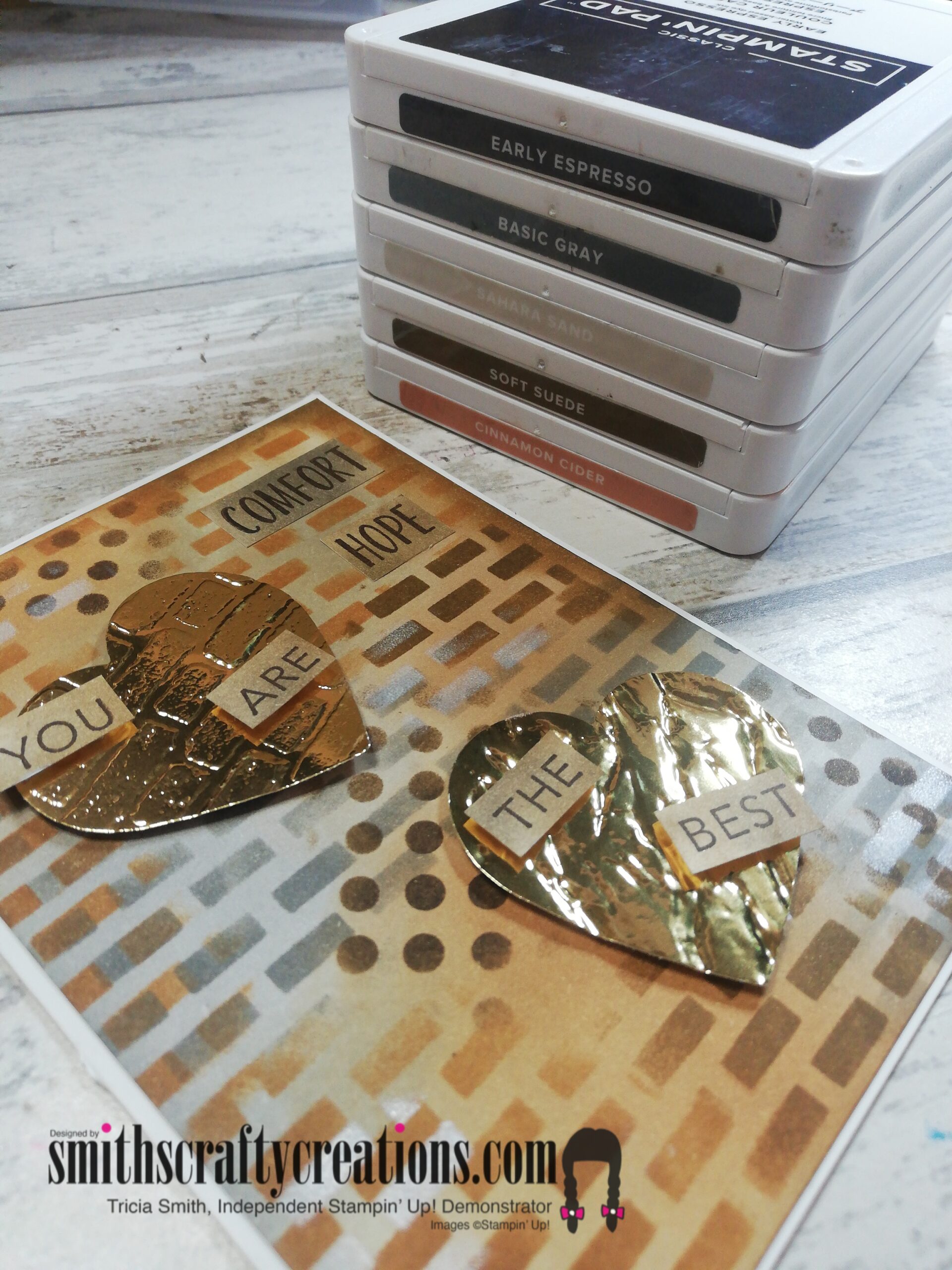 Creating a brick effect background in card making