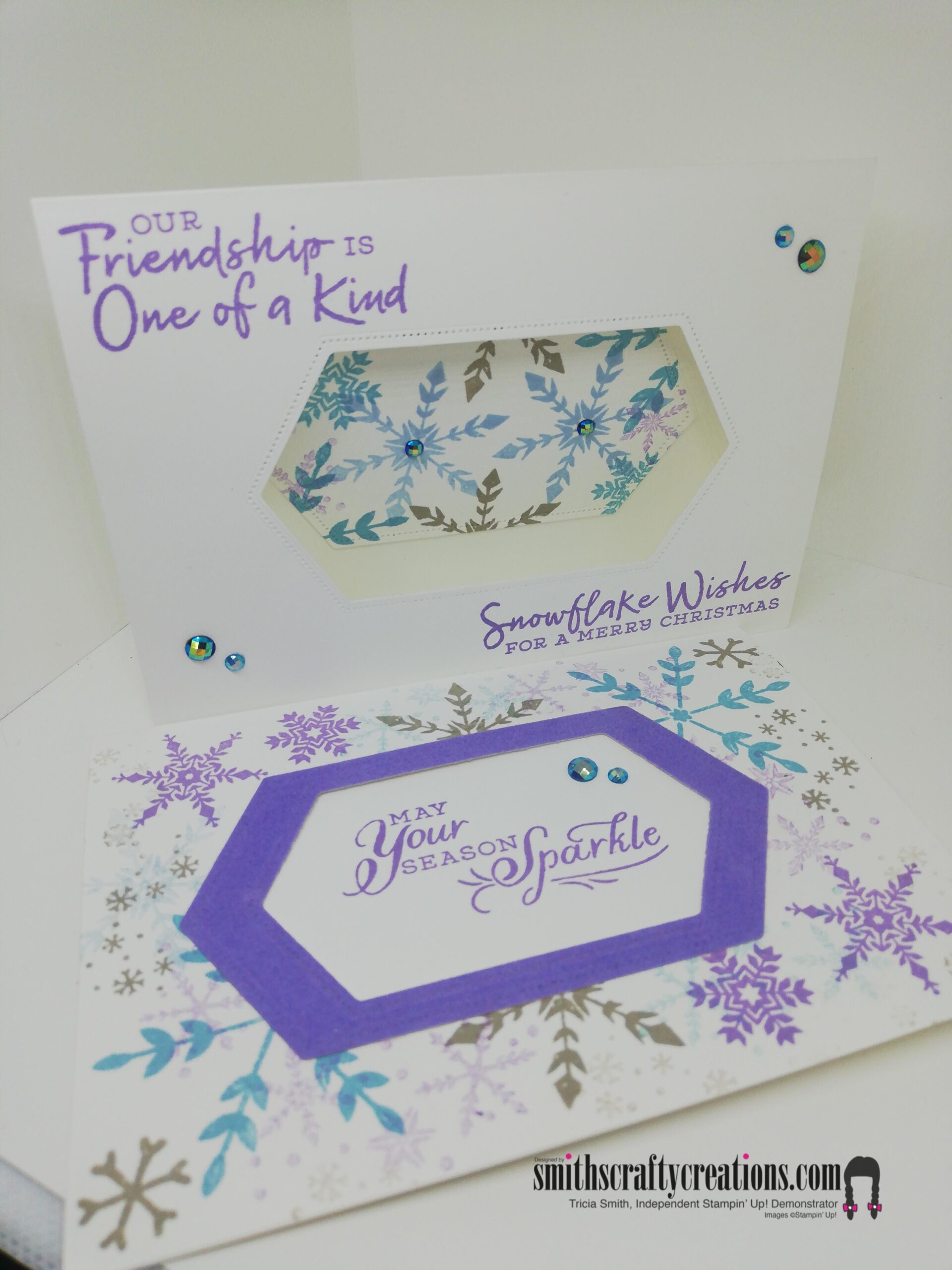 Snowflake Wishes - 2-4-1 Handmade Cards