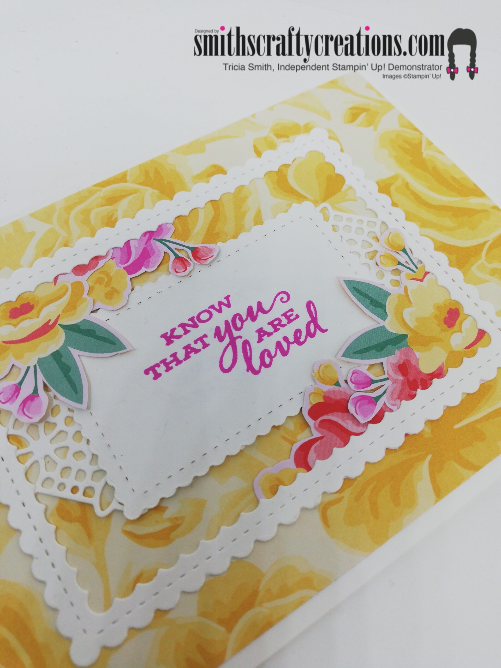 Know that you are loved handmade card idea
