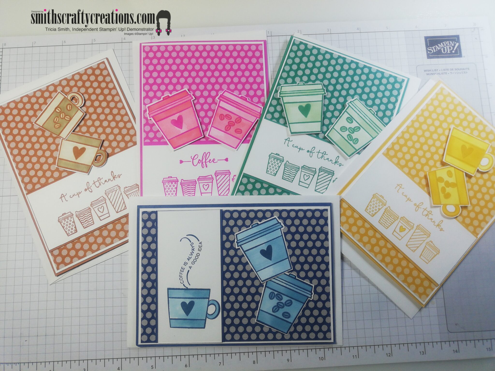 Coffee Themed Handmade Cards