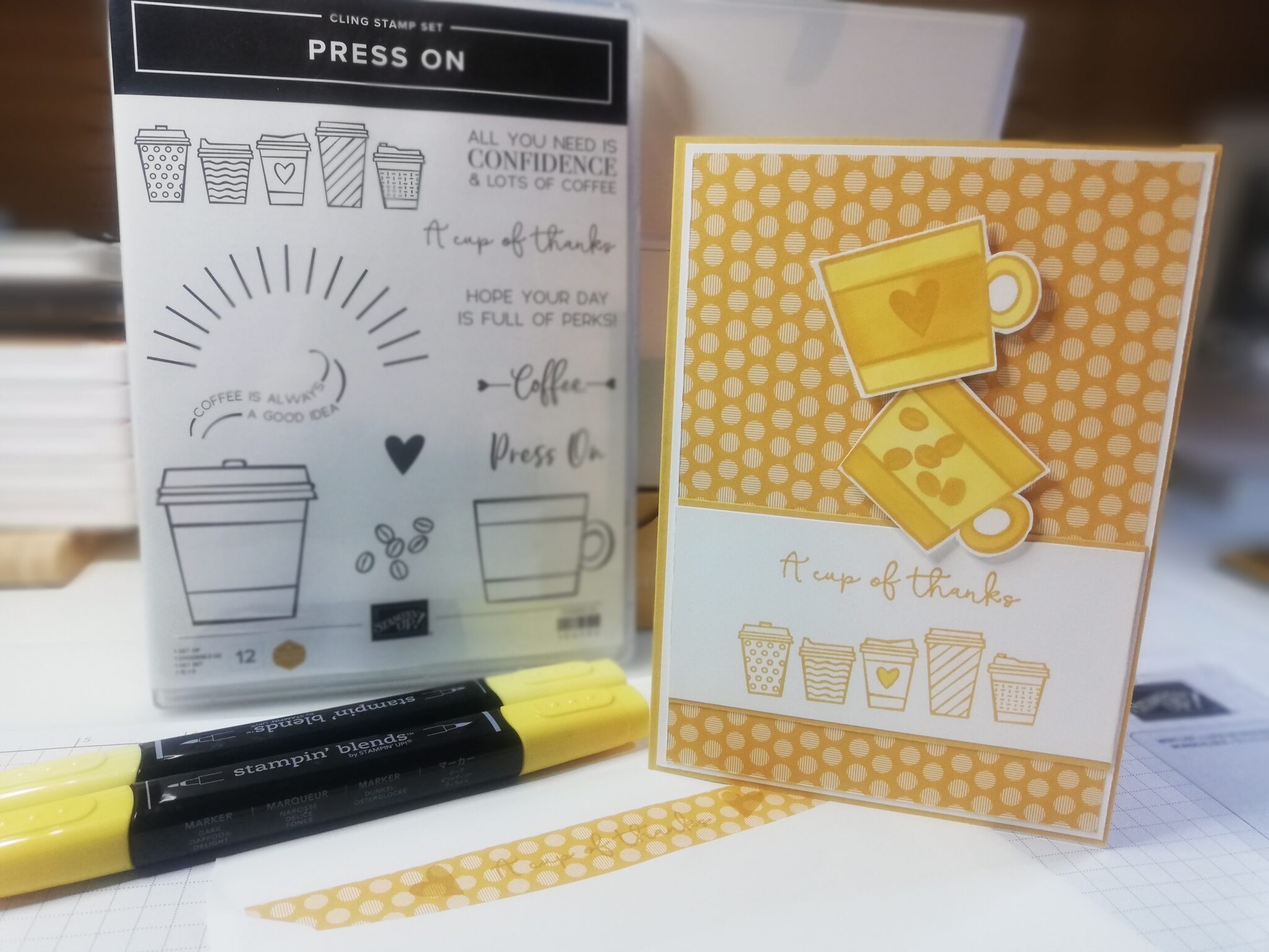 Coffee Themed Handmade Cards