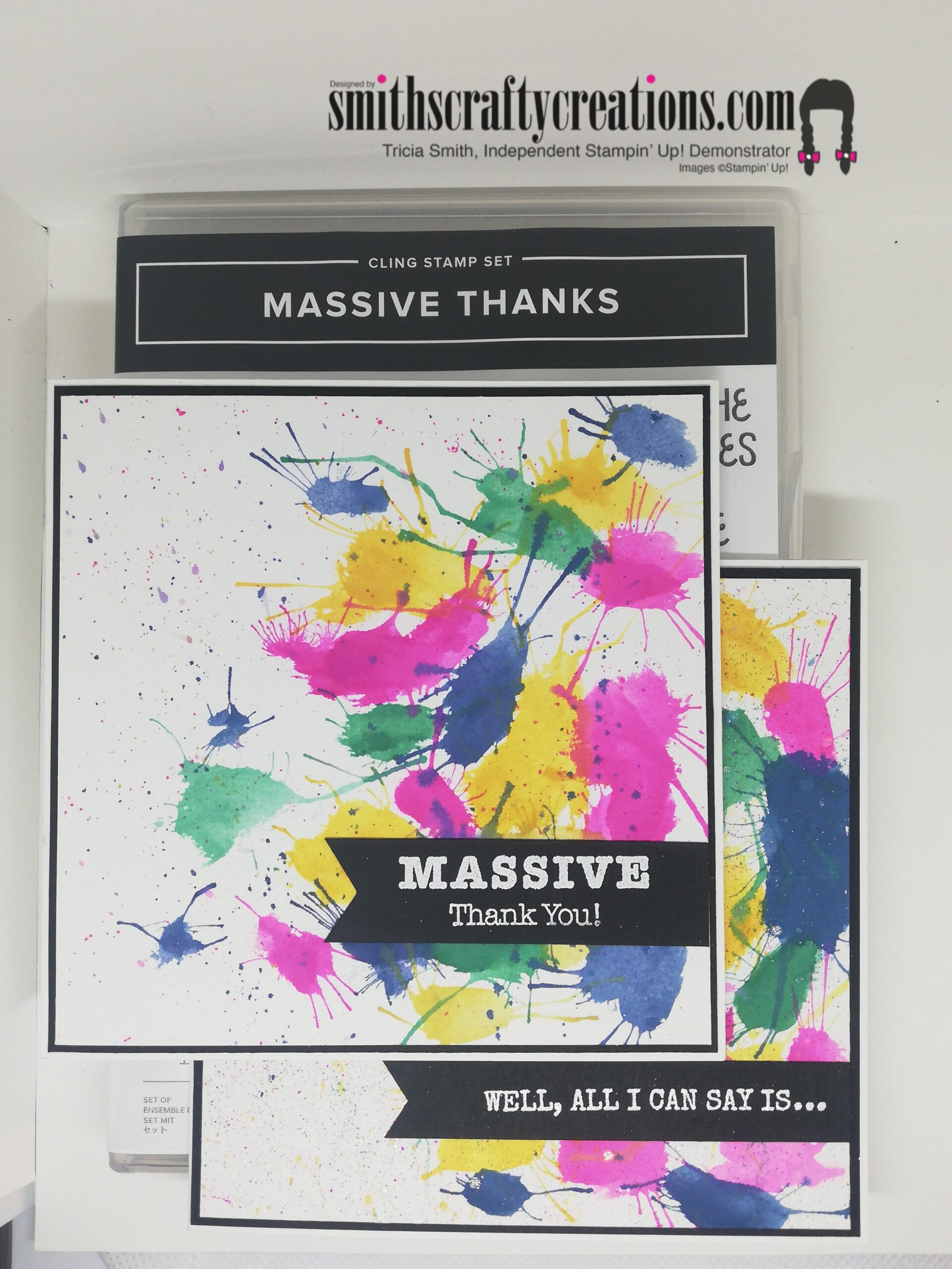 Splatter Paint Effect Technique Card Making