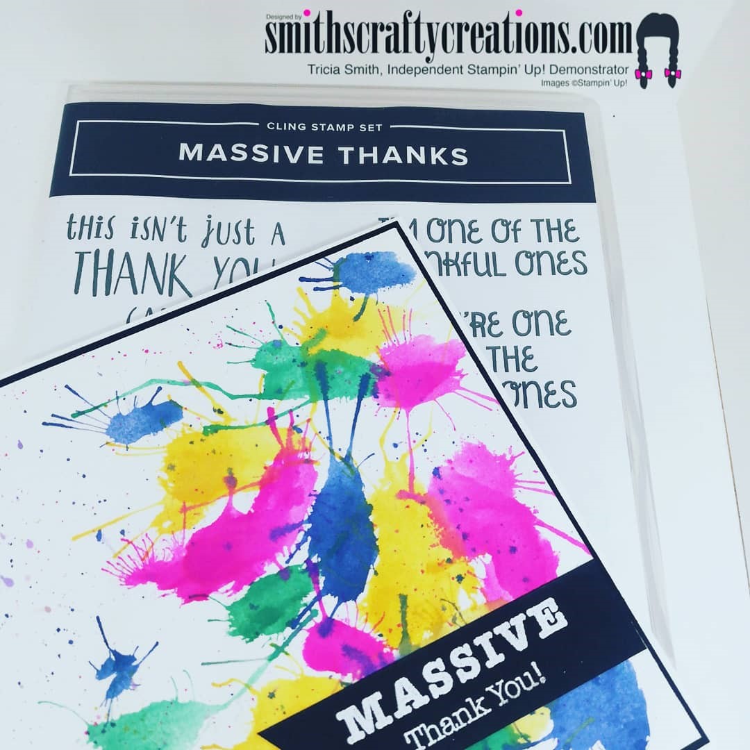 Splatter Paint Effect Technique Card Making
