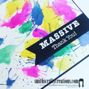 Splatter Paint Effect Technique Card Making