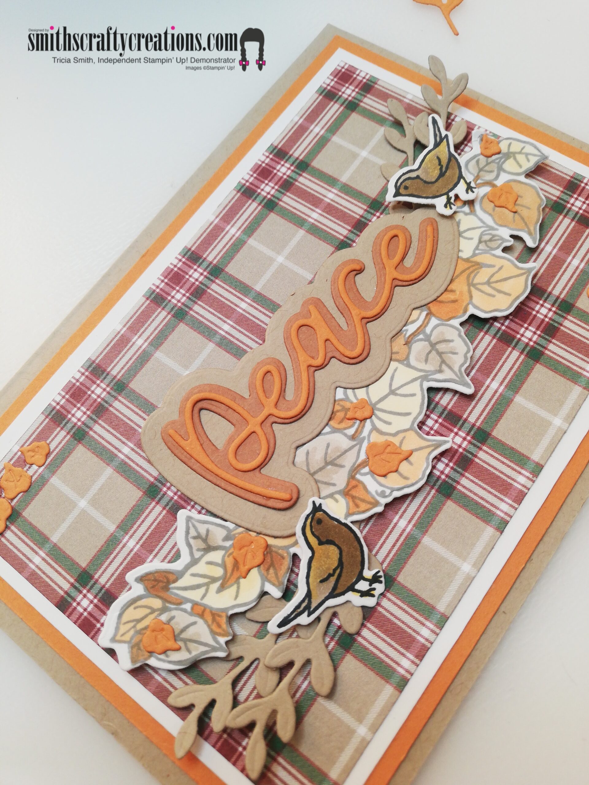 Autumn Coloured Christmas Card