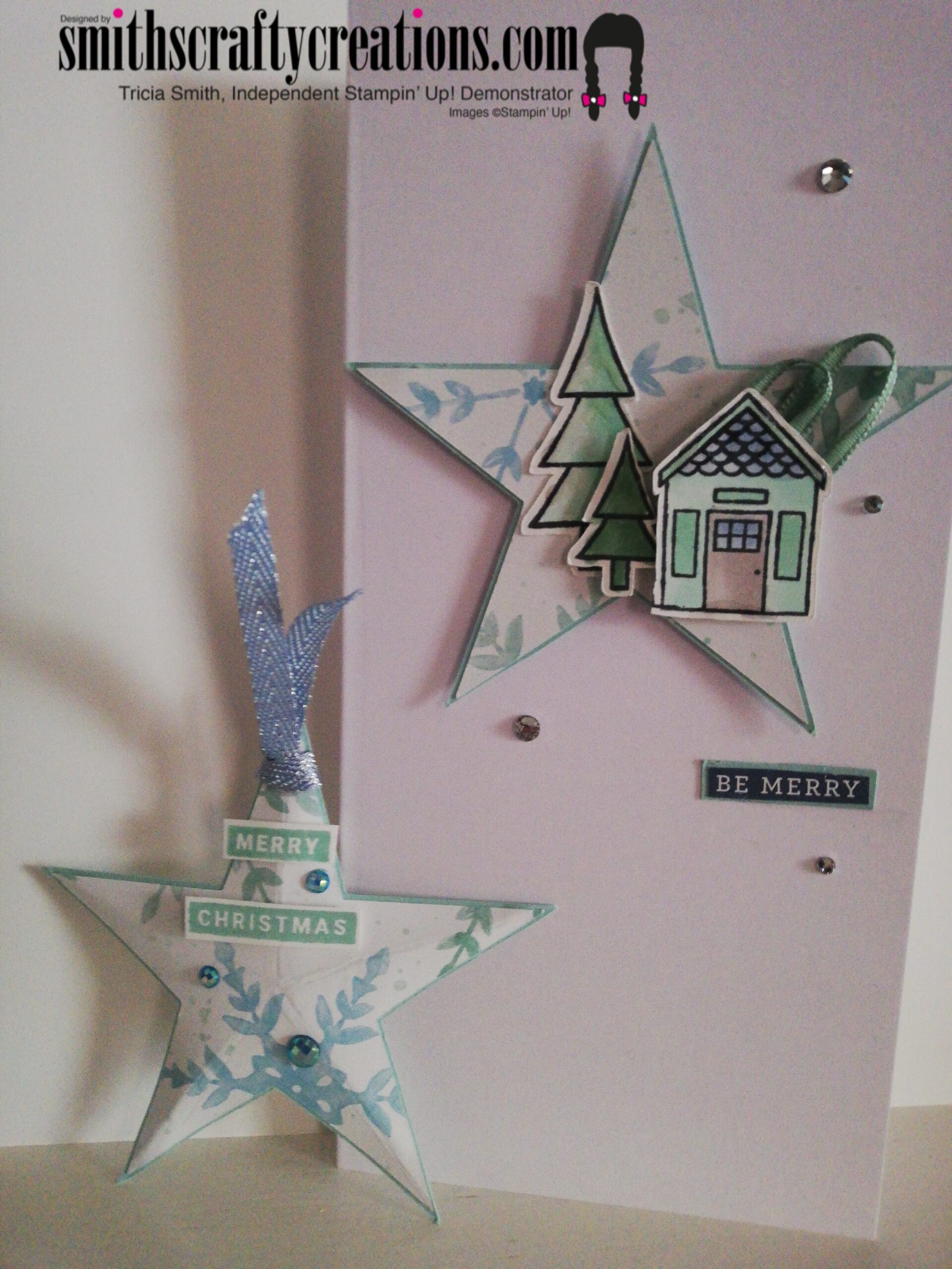 Star themed Christmas Card