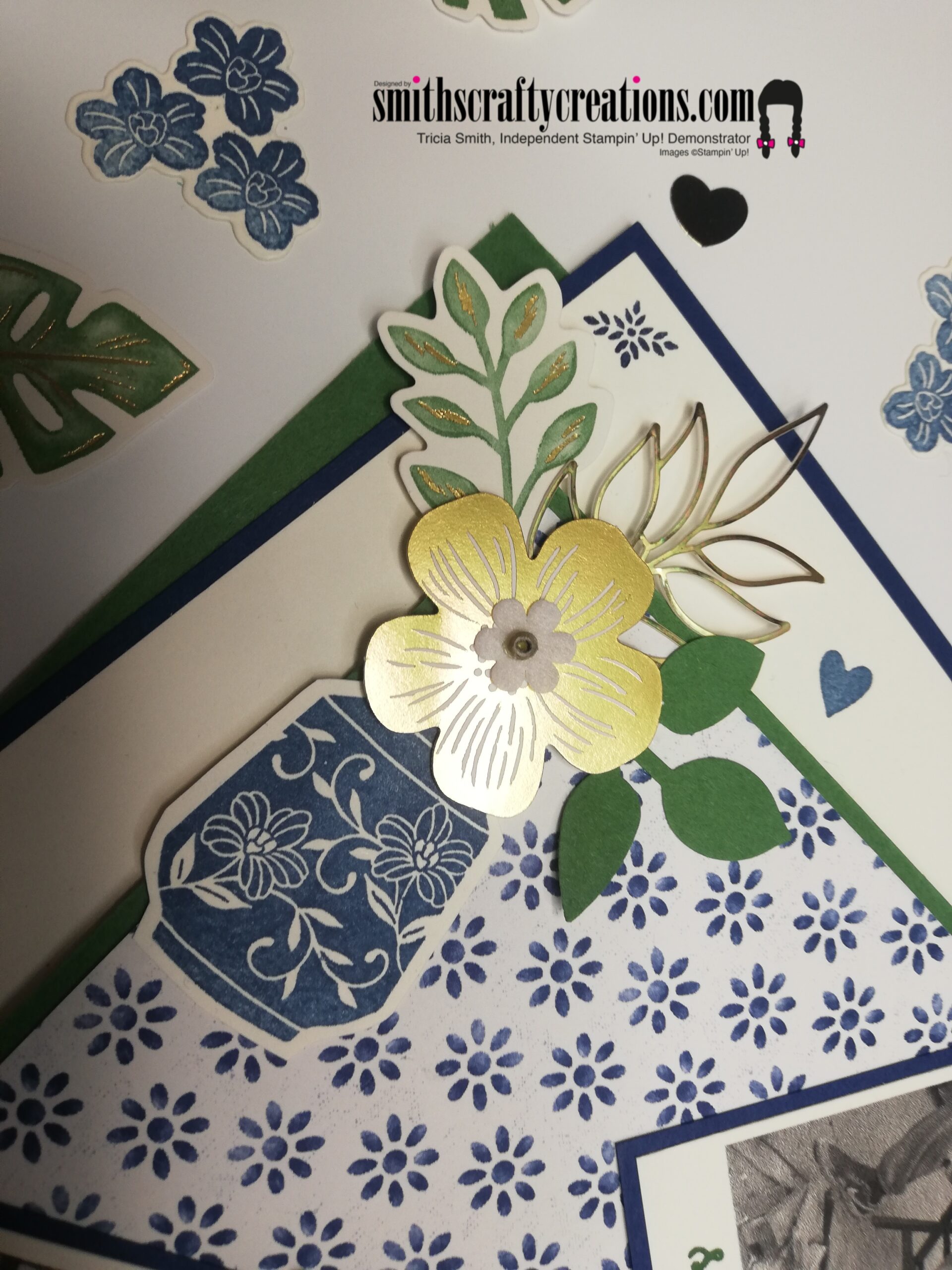 Scrapbook Page Layout Idea using Boho Indigo