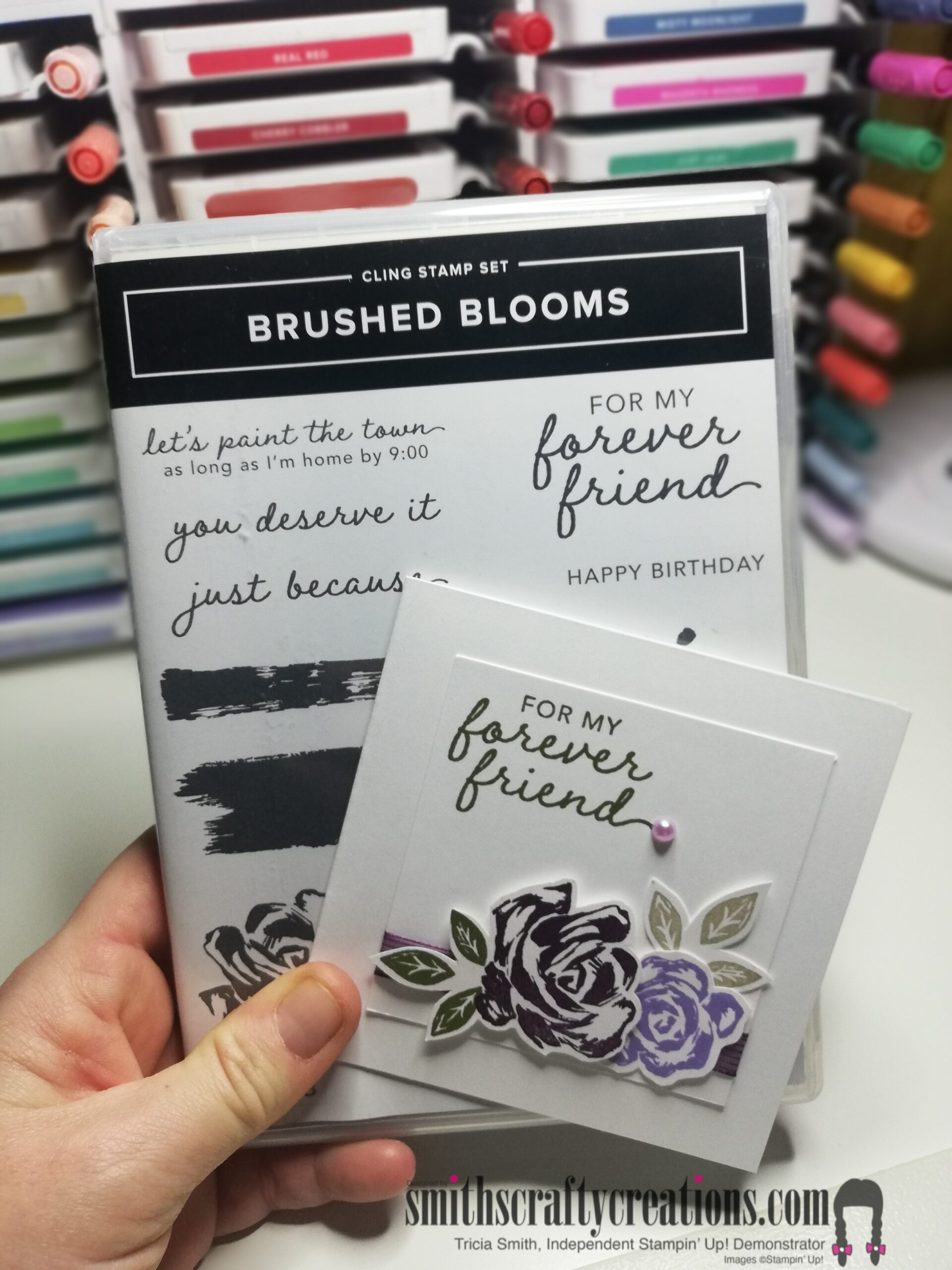 Brushed Blooms themed Mini Handmade Cards