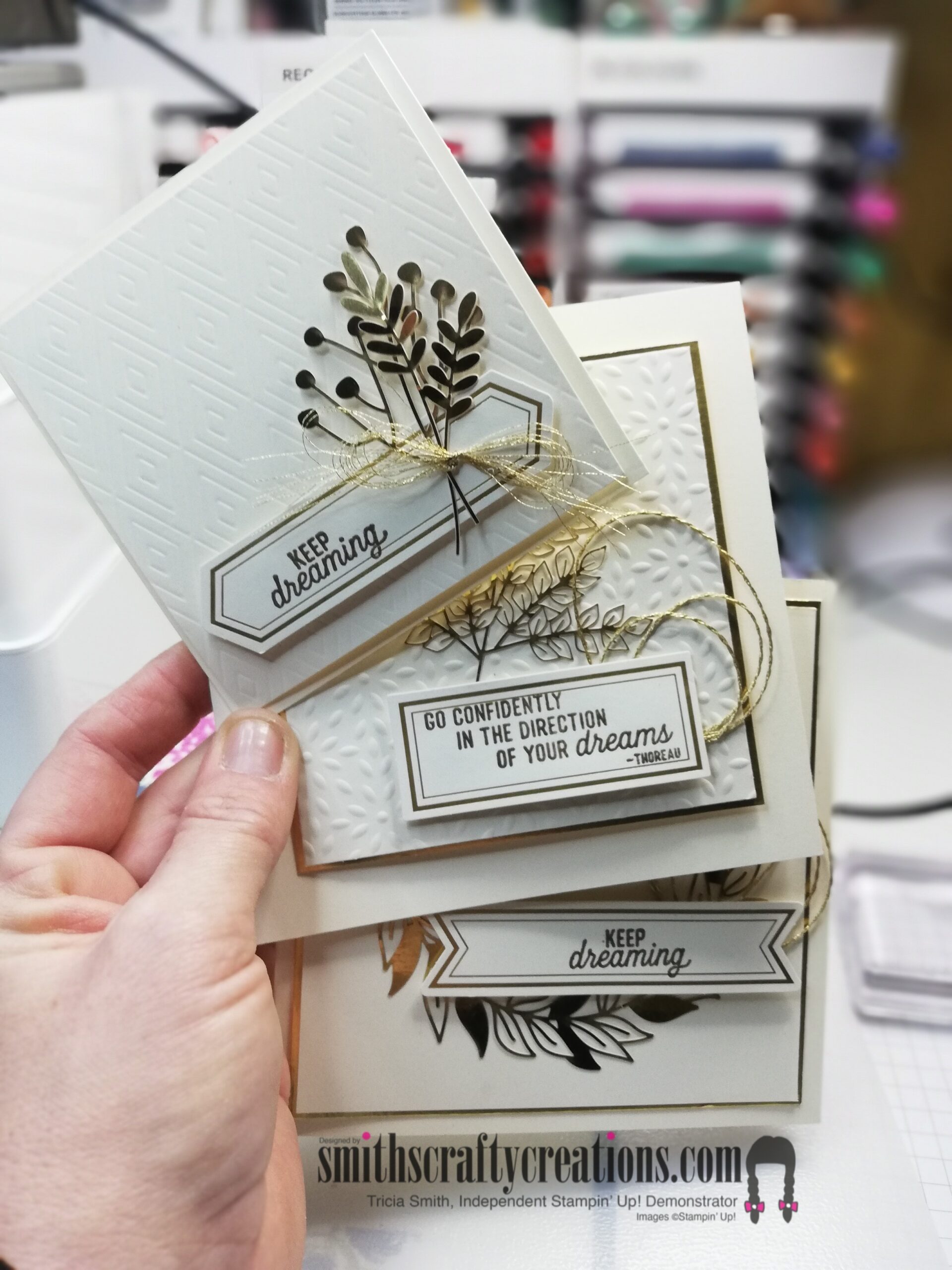 Handmade Card Ideas using Gold Accents