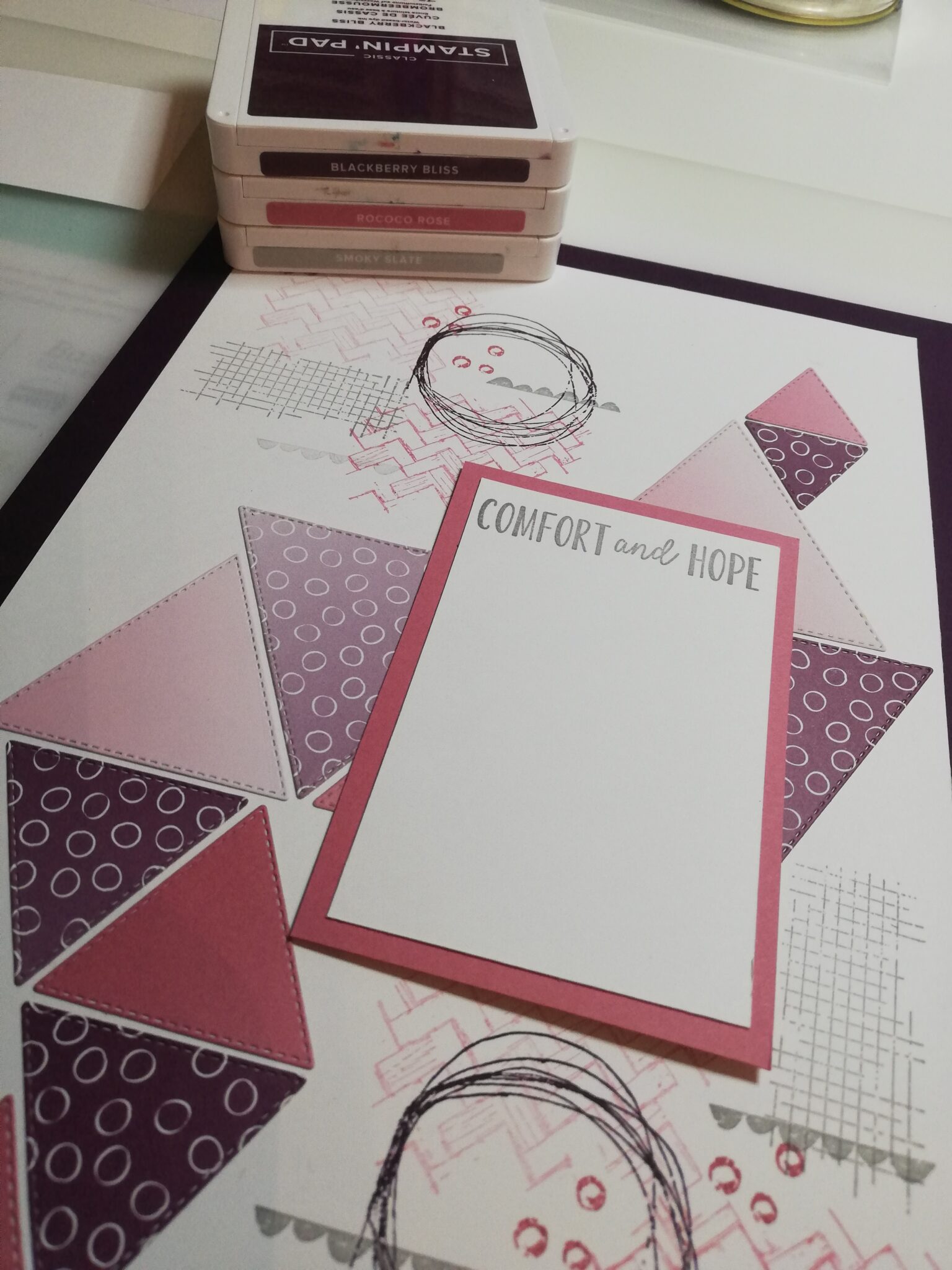 Geometric Scrapbook Page Layout Ideas