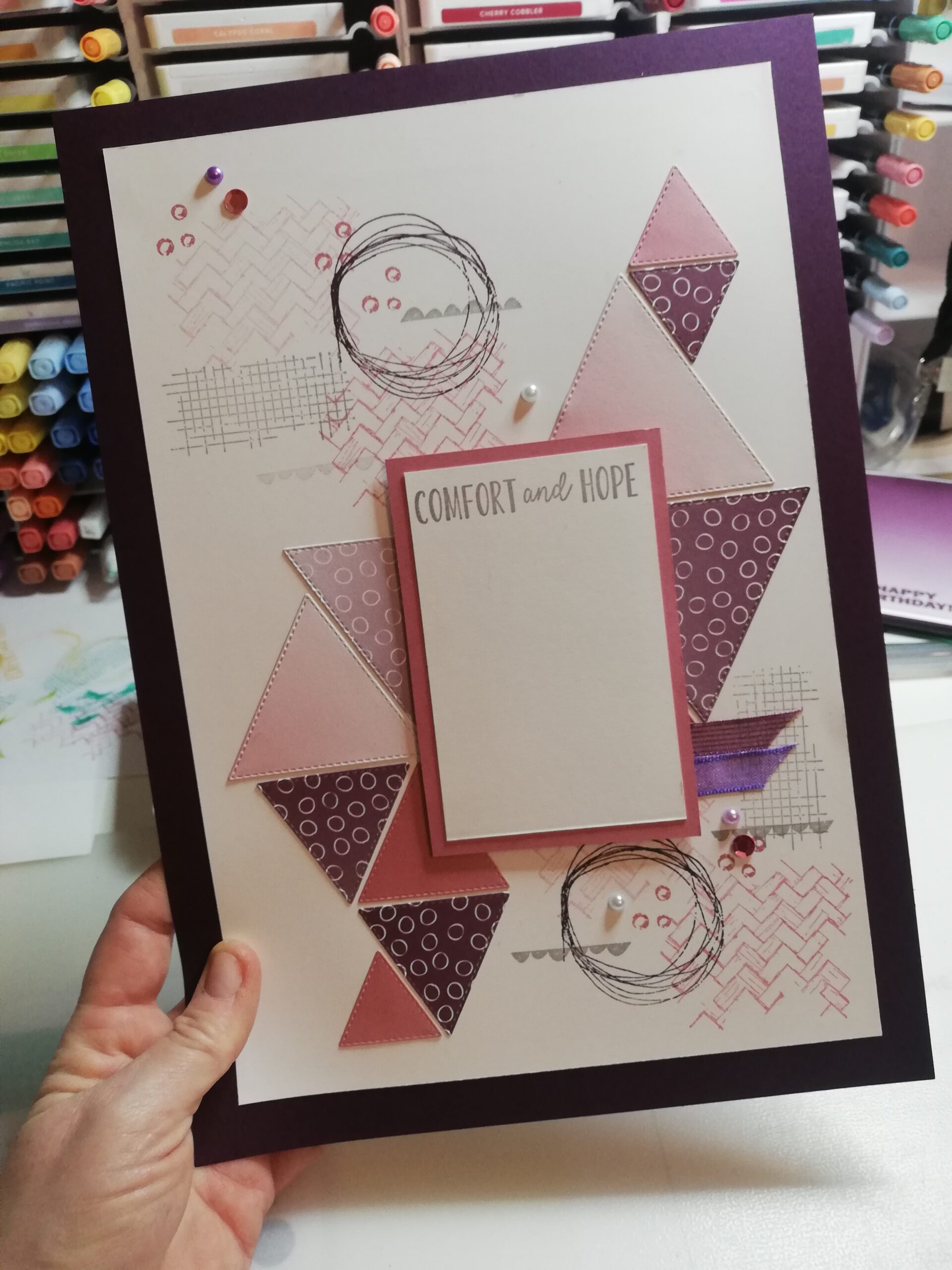 Geometric Scrapbook Page Layout Ideas