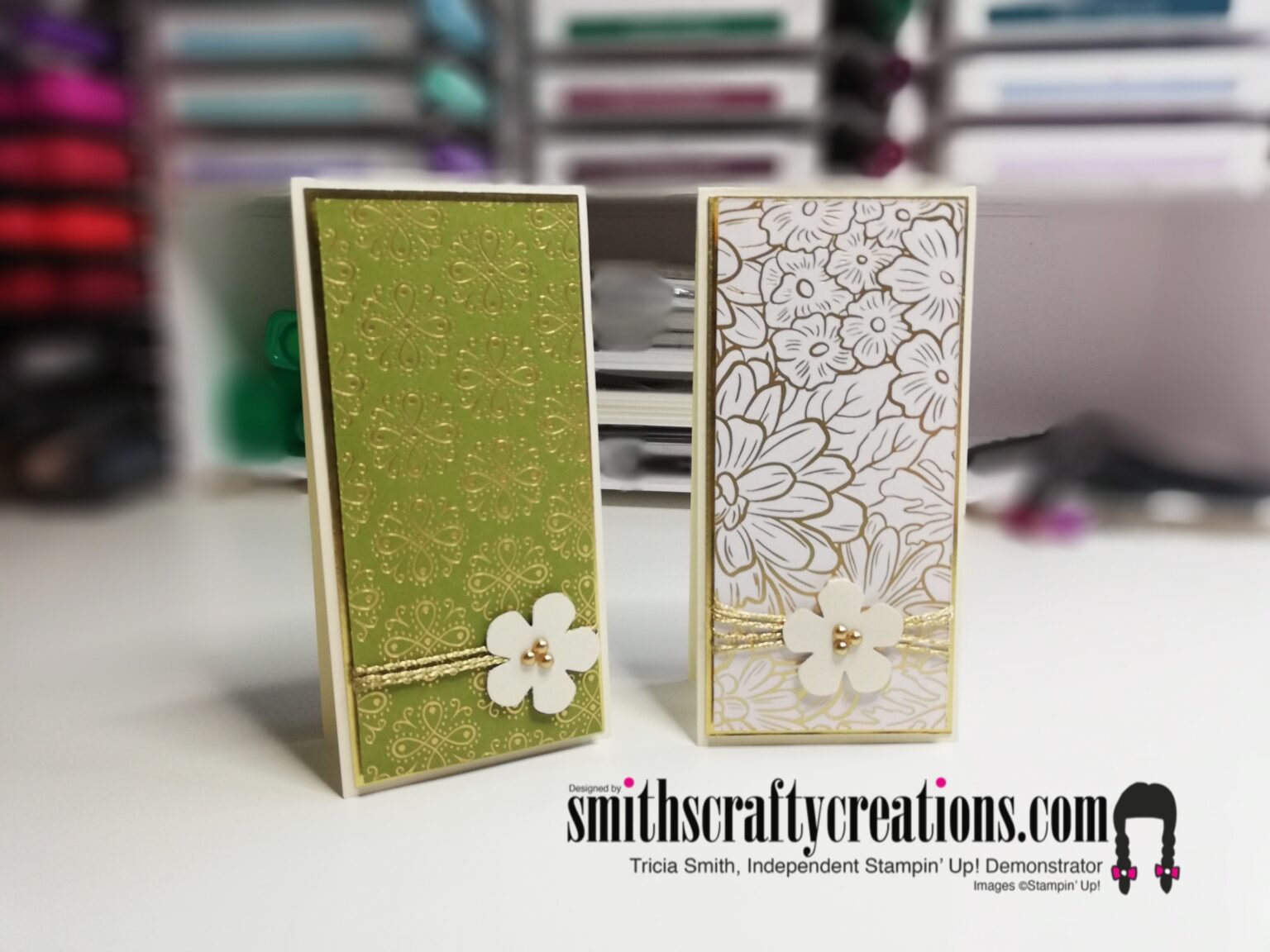 Ornate Garden Notelets and Gold Foil