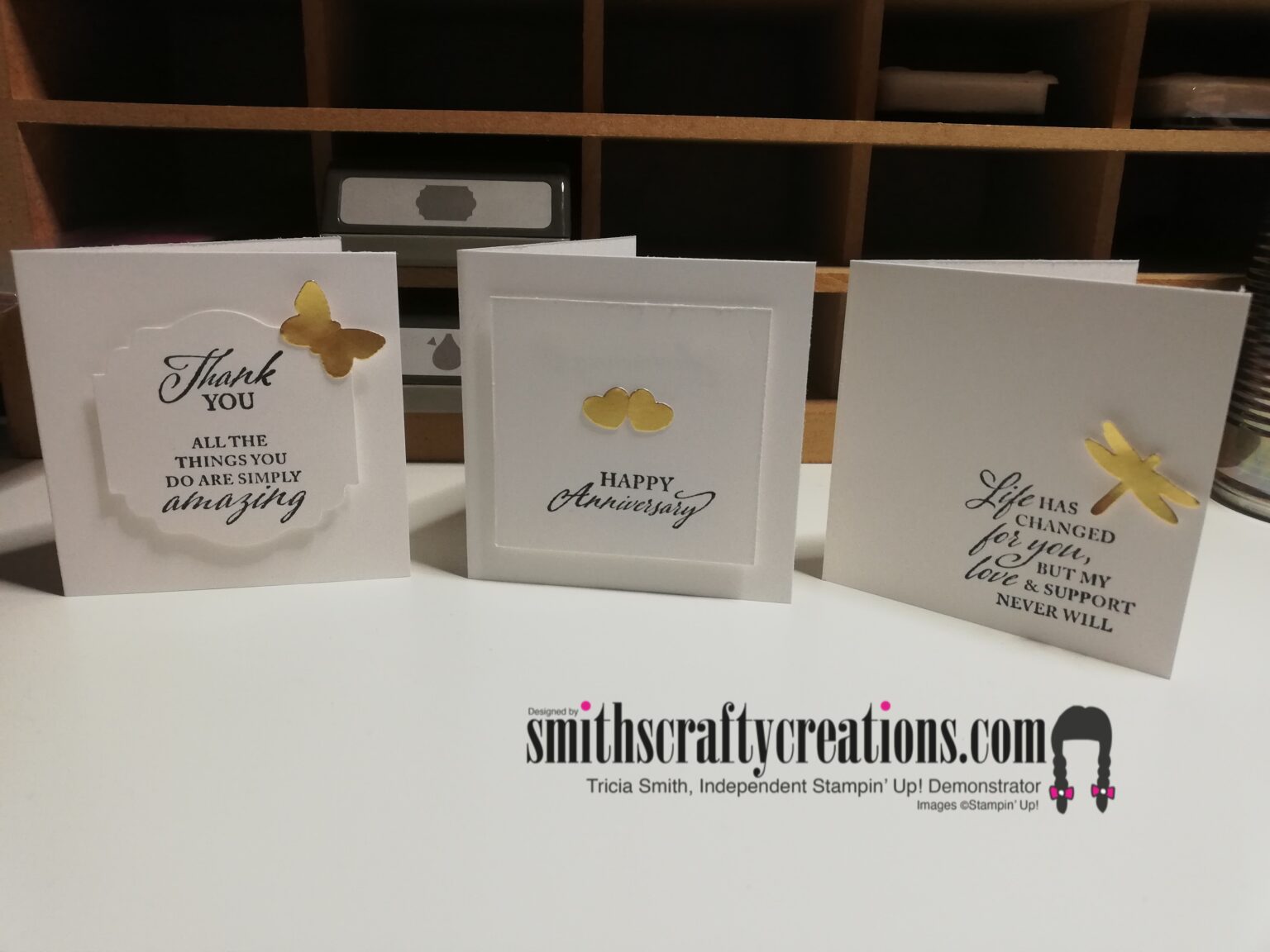 Clean and Simple White Handmade Cards