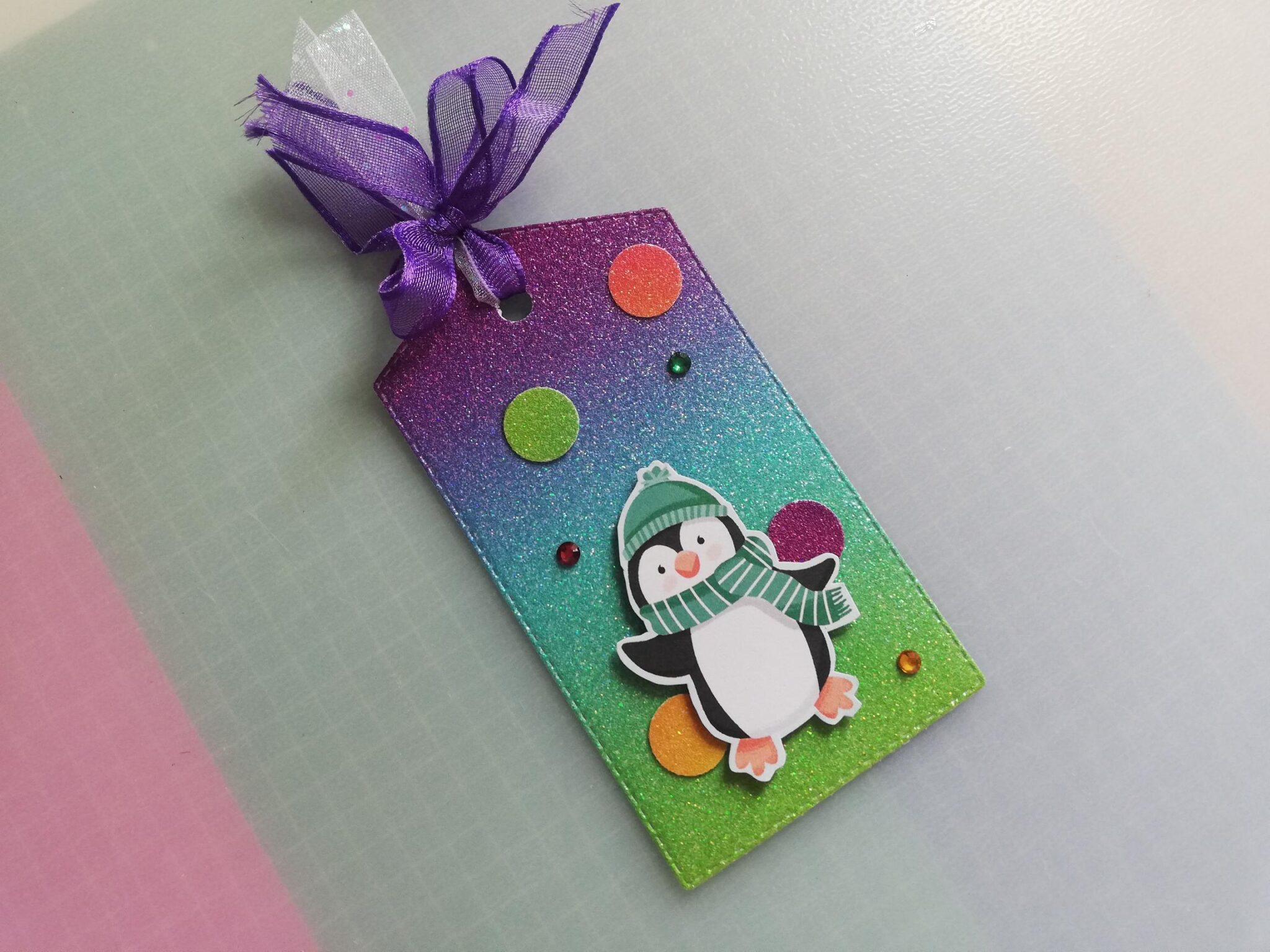 Festive Penguin Gift Tag