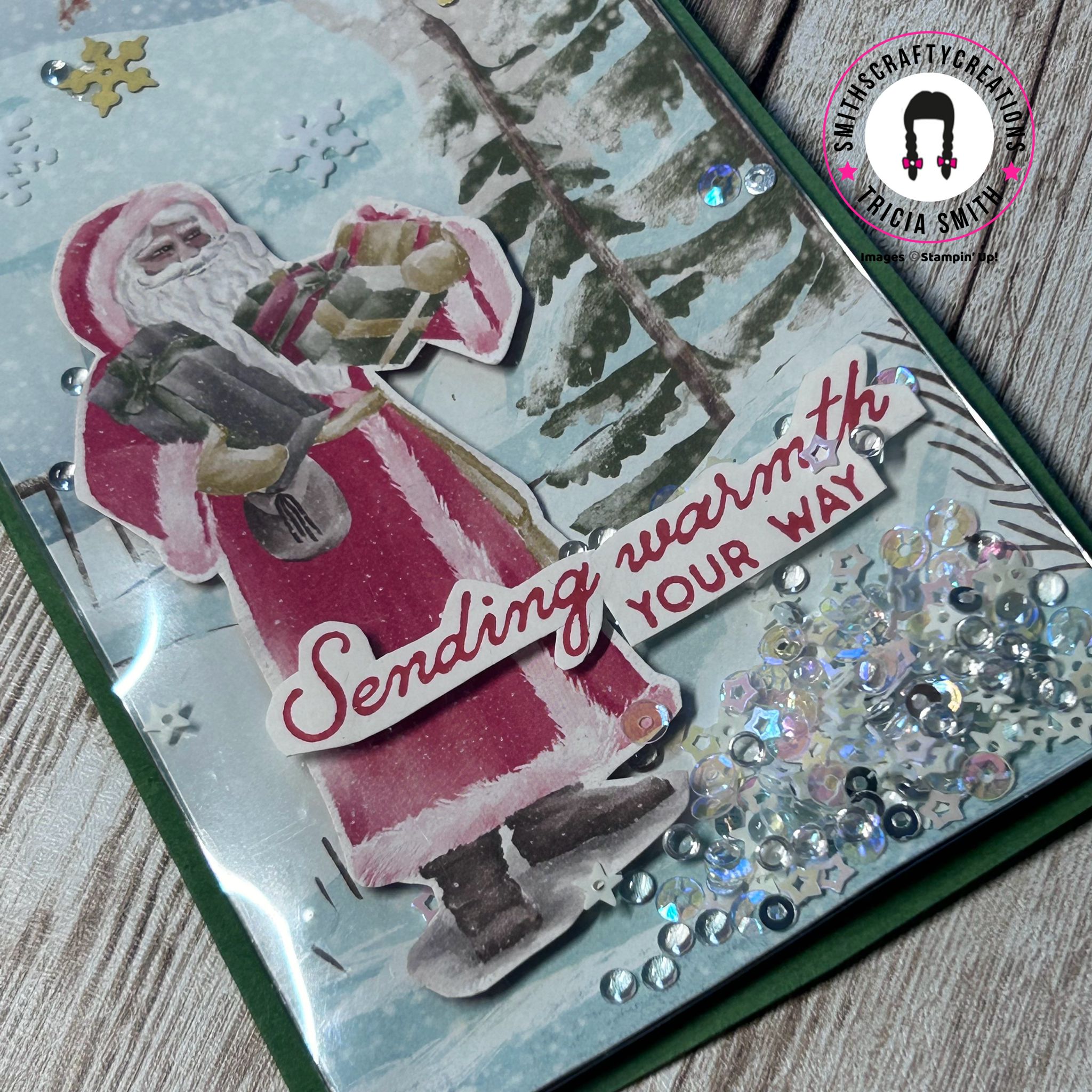 Traditional Christmas Shaker Tag